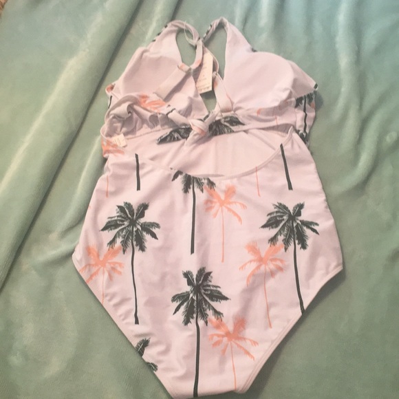 Swim | Nwt Large Palm Tree Swimsuit | Poshmark